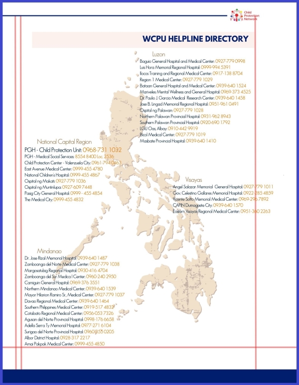 WCPU Helpline Directory – Child Protection Network